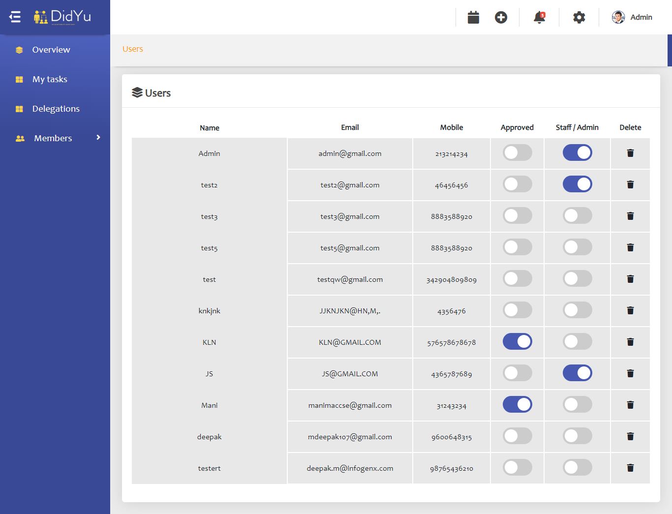 Home Task Management System